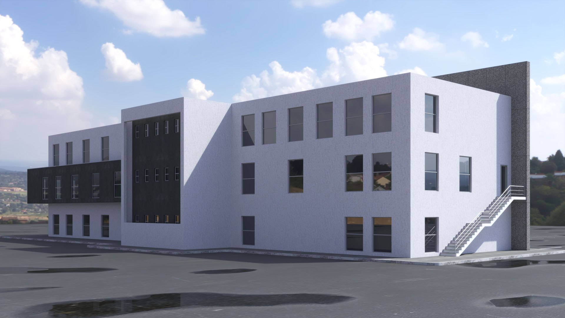 Office Building 3D model - TurboSquid 1968334