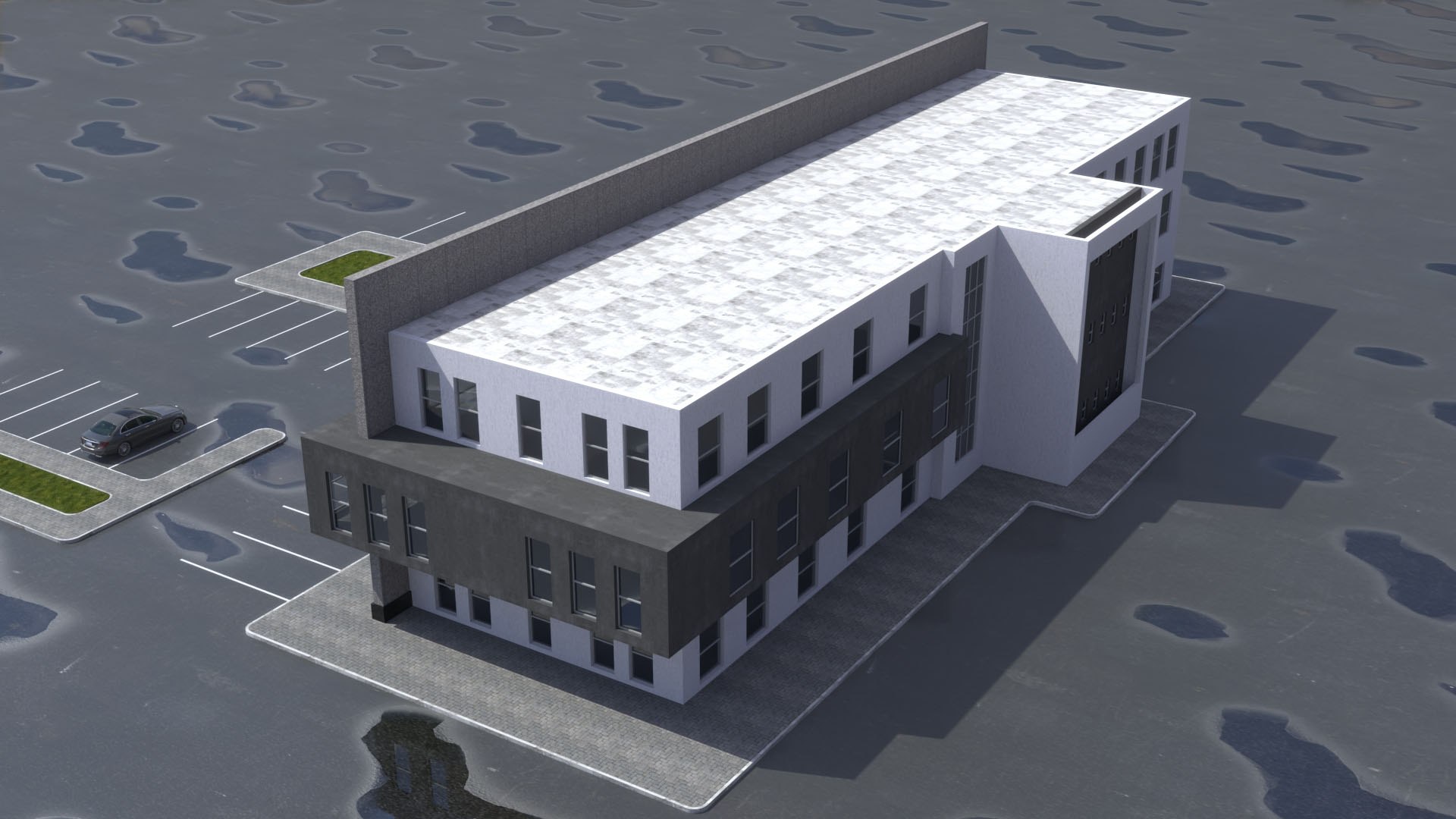 Office Building 3D model - TurboSquid 1968334