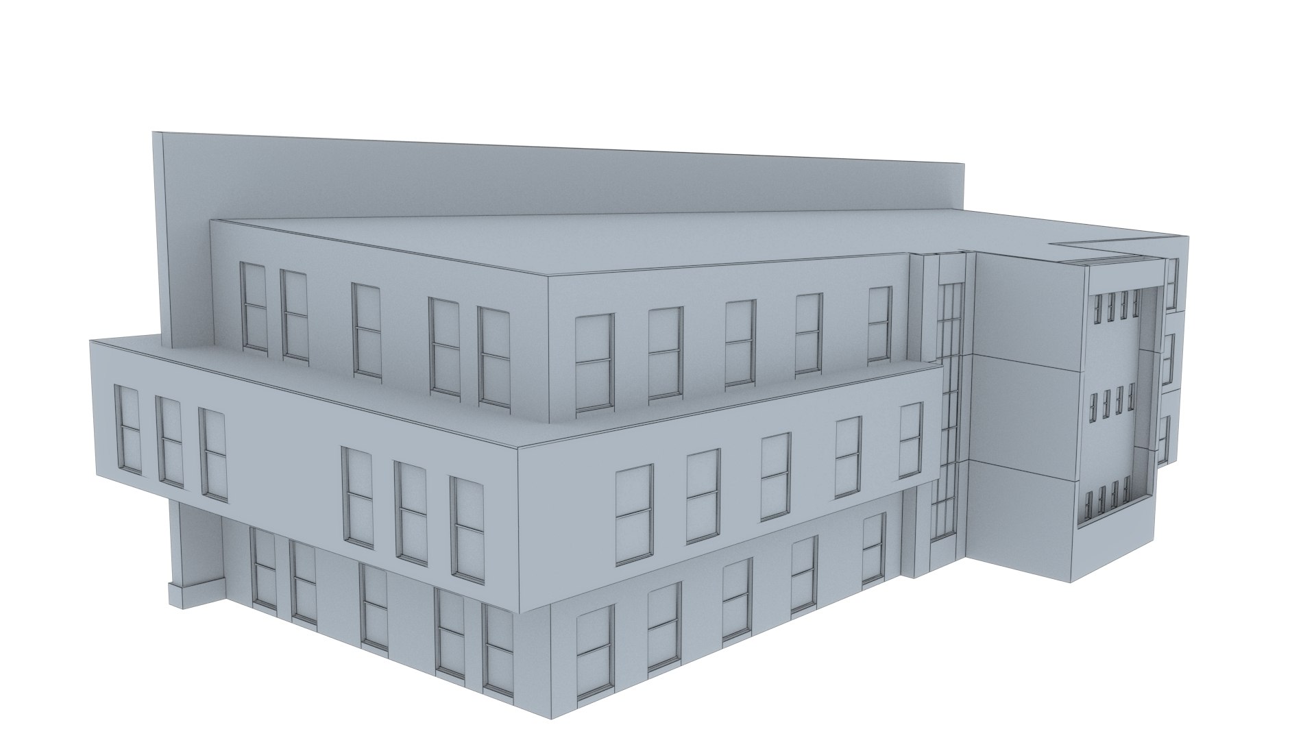 Office Building 3D model - TurboSquid 1968334