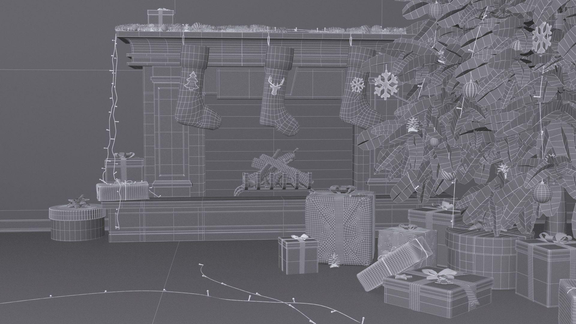 3D Christmas Scene Model - TurboSquid 1831973