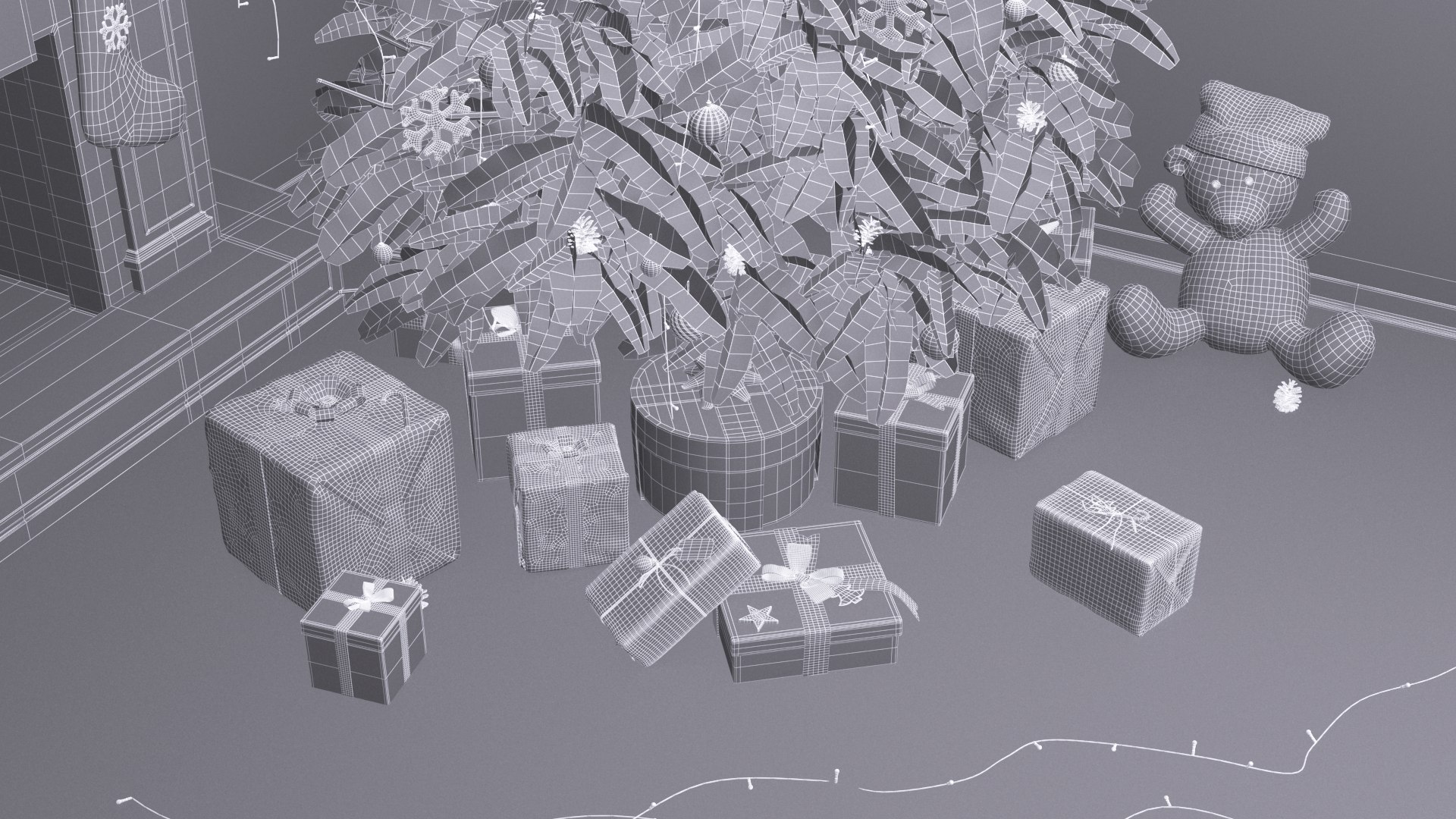 3D Christmas Scene Model - TurboSquid 1831973