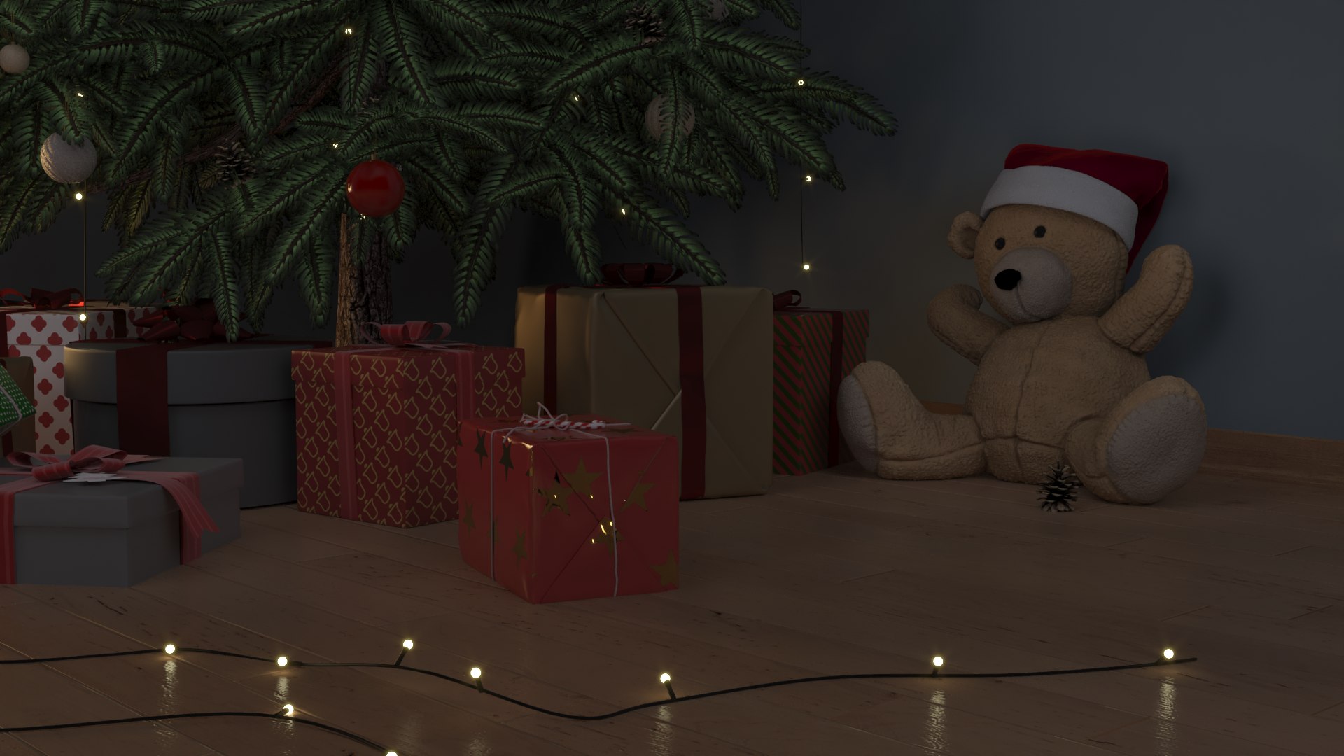 3D Christmas Scene Model - TurboSquid 1831973