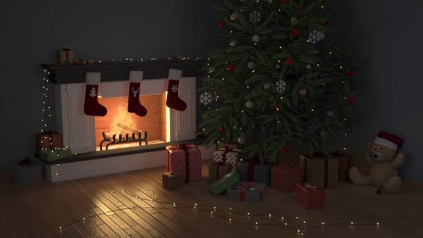 3D Christmas Scene model - TurboSquid 1831973