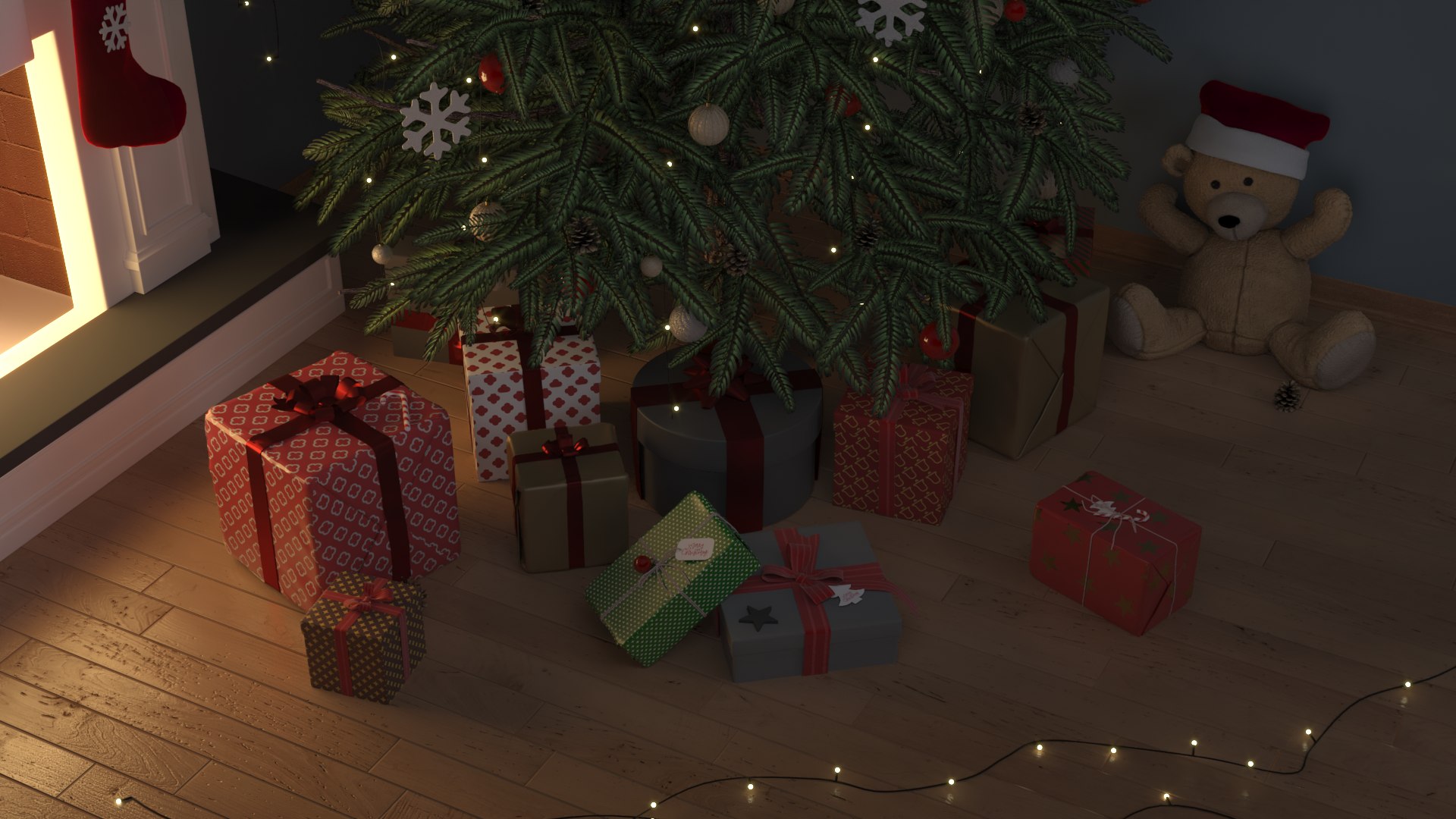 3D Christmas Scene Model - TurboSquid 1831973