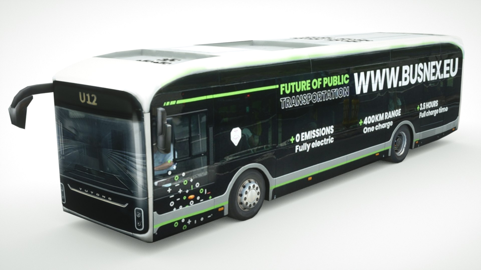 3D yutong u12 ev bus model - TurboSquid 1617634