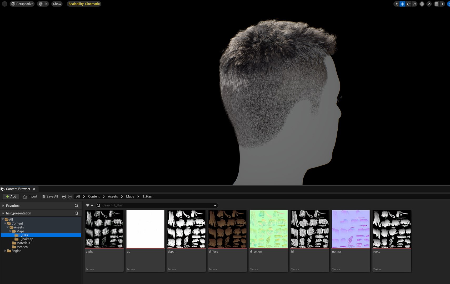 Textured Crop With Mid Skin Fade Realtime Hair 3D Model - TurboSquid ...