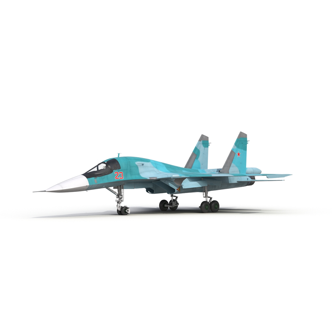 3d fighter sukhoi su 34