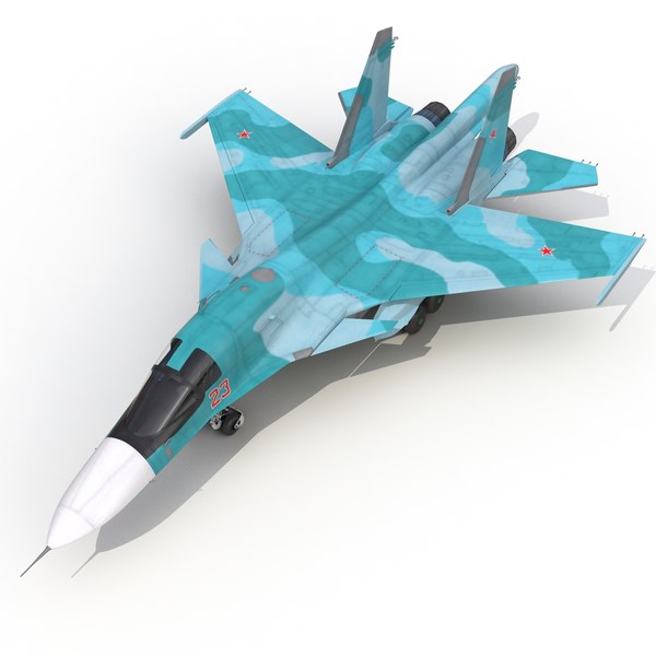 3d fighter sukhoi su 34