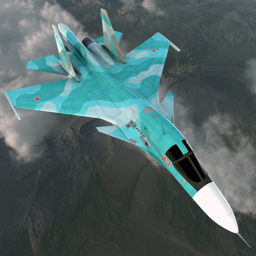 3d fighter sukhoi su 34