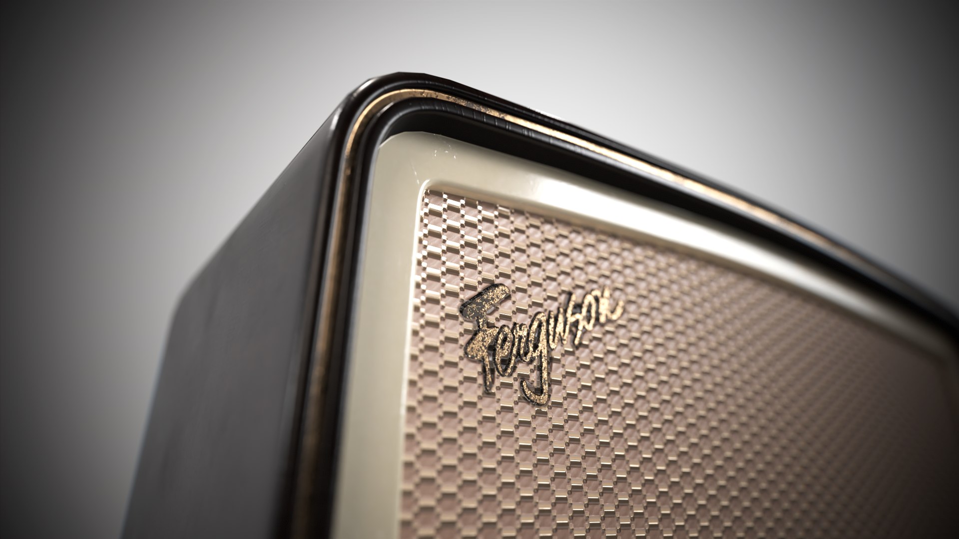 Vintage Radio Ferguson 1950s Firefly Low-poly 3D - TurboSquid 2337875