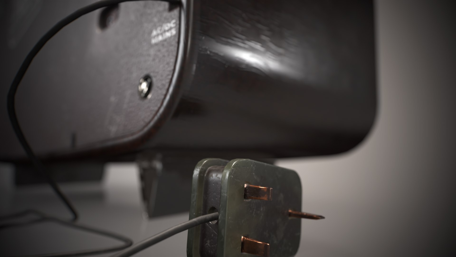 Vintage Radio Ferguson 1950s Firefly Low-poly 3D - TurboSquid 2337875