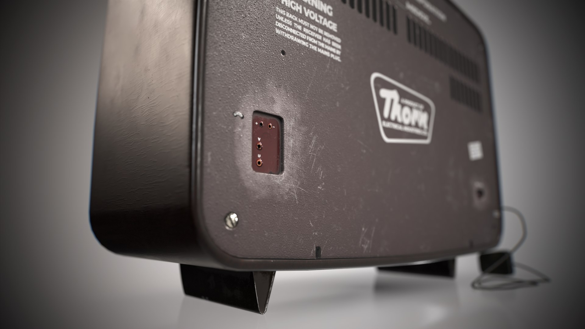 Vintage Radio Ferguson 1950s Firefly Low-poly 3D - TurboSquid 2337875