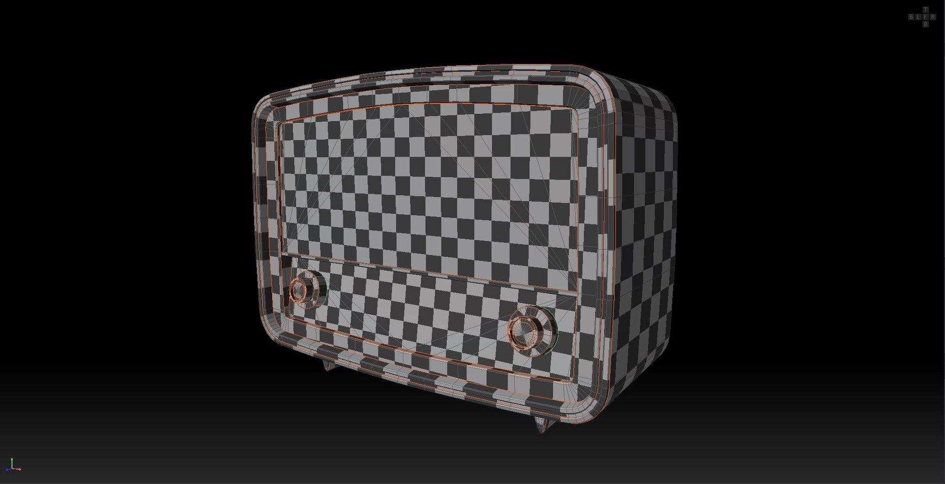 Vintage Radio Ferguson 1950s Firefly Low-poly 3D - TurboSquid 2337875