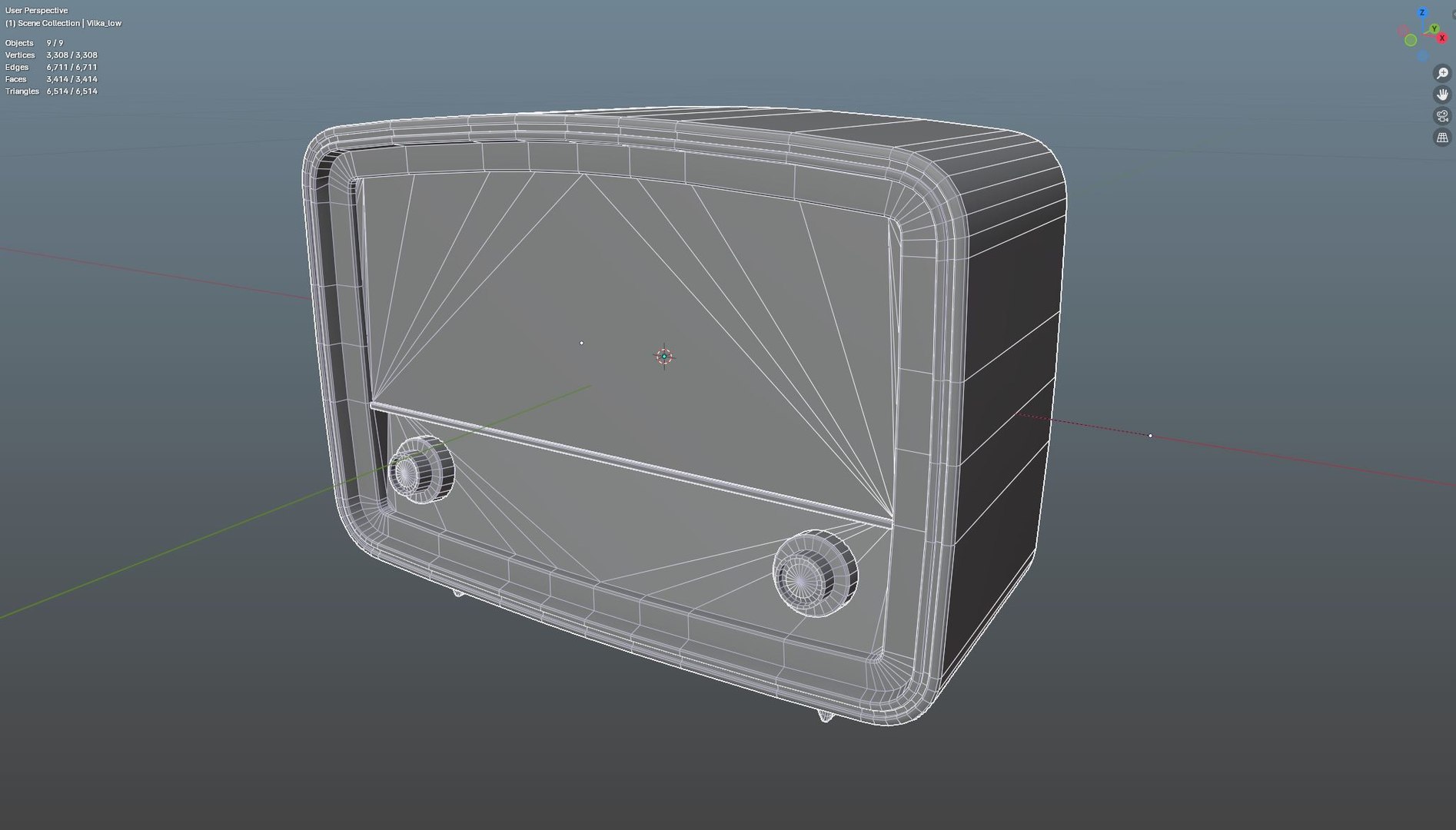Vintage Radio Ferguson 1950s Firefly Low-poly 3D - TurboSquid 2337875