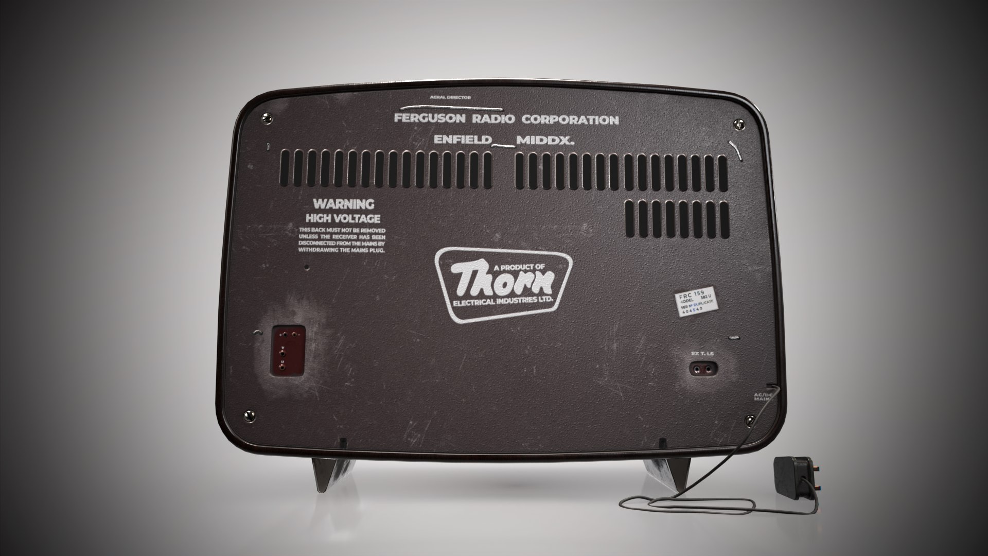 Vintage Radio Ferguson 1950s Firefly 3D - TurboSquid 2337875