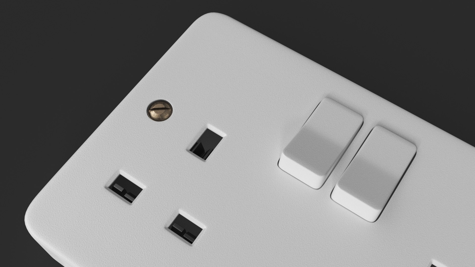UK Double Socket Switch 3D Model - TurboSquid 2250492