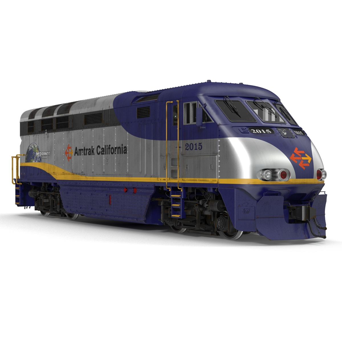 디젤 기관차 F59 PHI Amtrak 3D 모델 3D 모델 - TurboSquid 942852