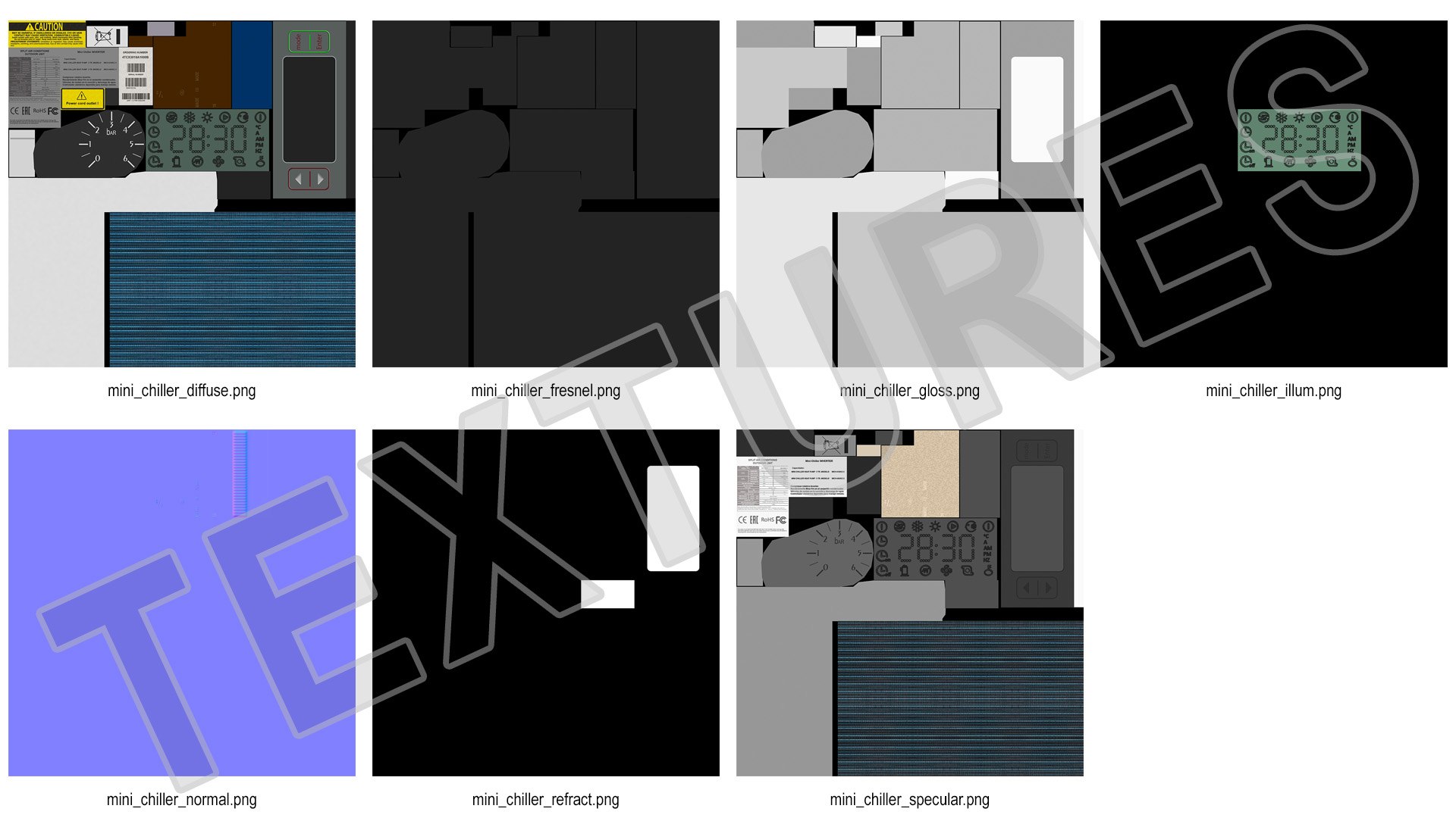 3D Split Air Conditioner Outdoor Unit - TurboSquid 2070786