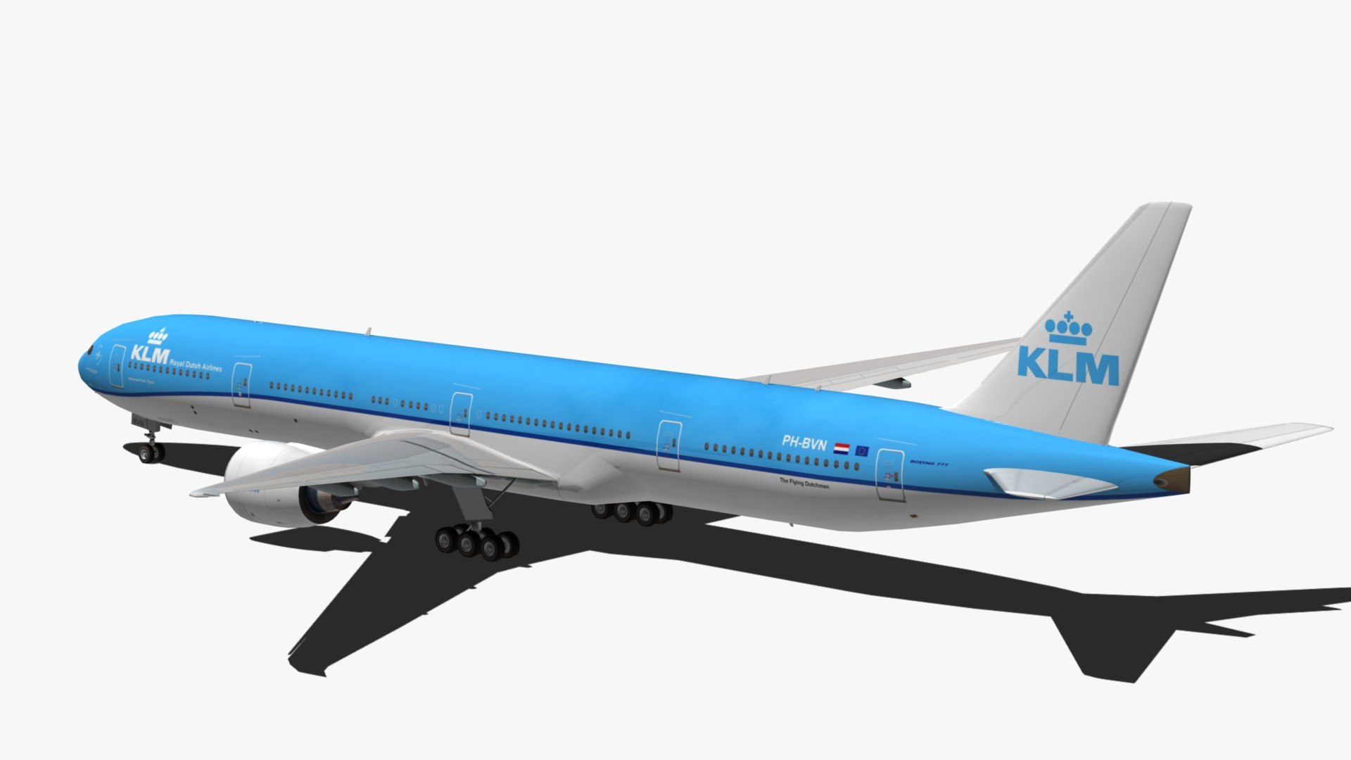 Boeing 777 Klm 3D Model - TurboSquid 1264968