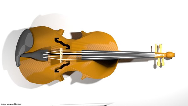 Fiddle instrument music 3D model - TurboSquid 1279239