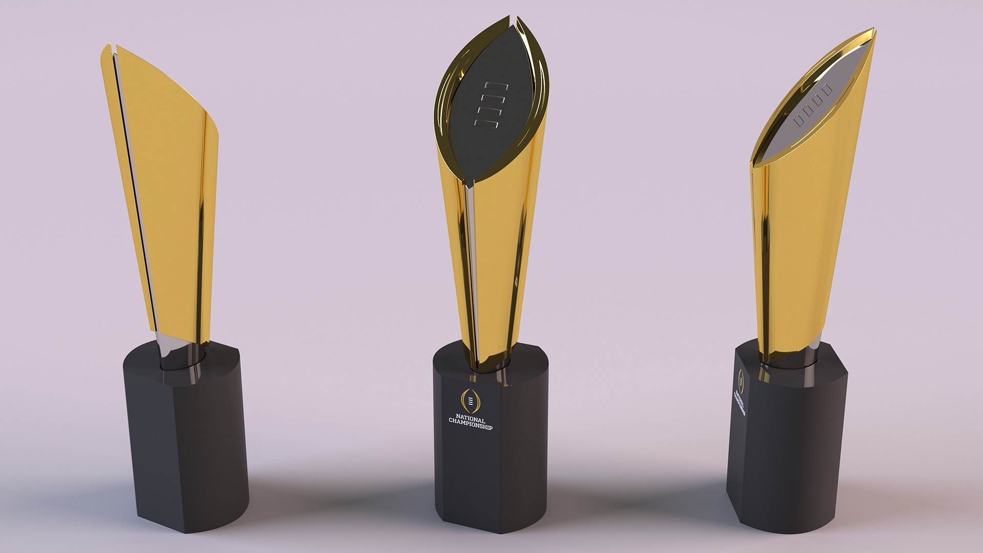 3D College Football National Championship Playoff Trophy Model ...