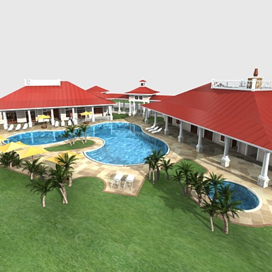 3d Club House Model