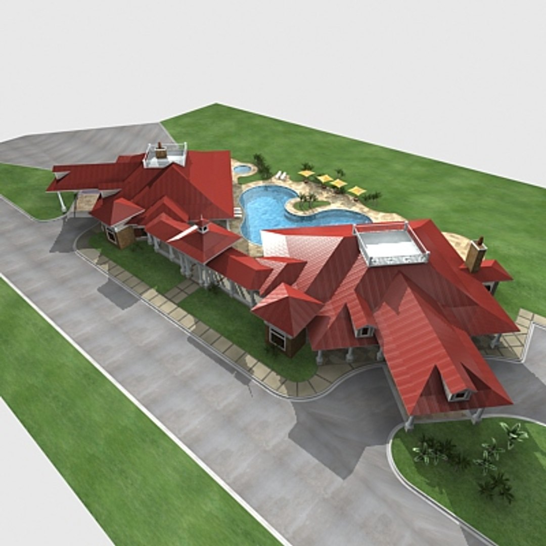 3d Club House Model
