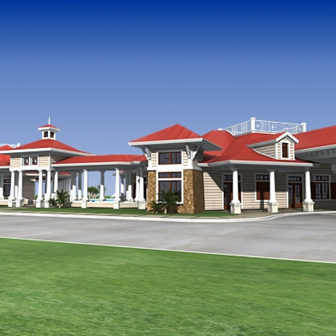 3d Club House Model