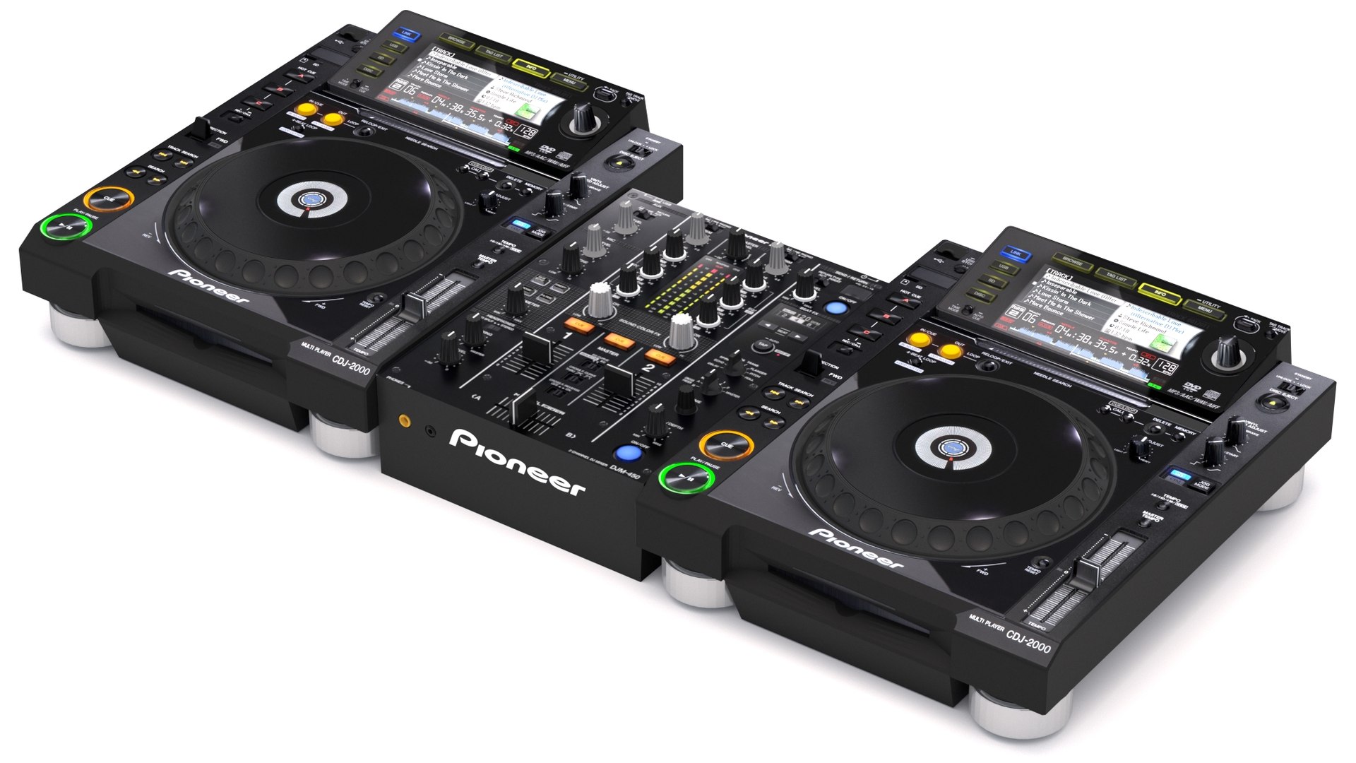 Pioneer Dj Set 2 3D Model - TurboSquid 1857518