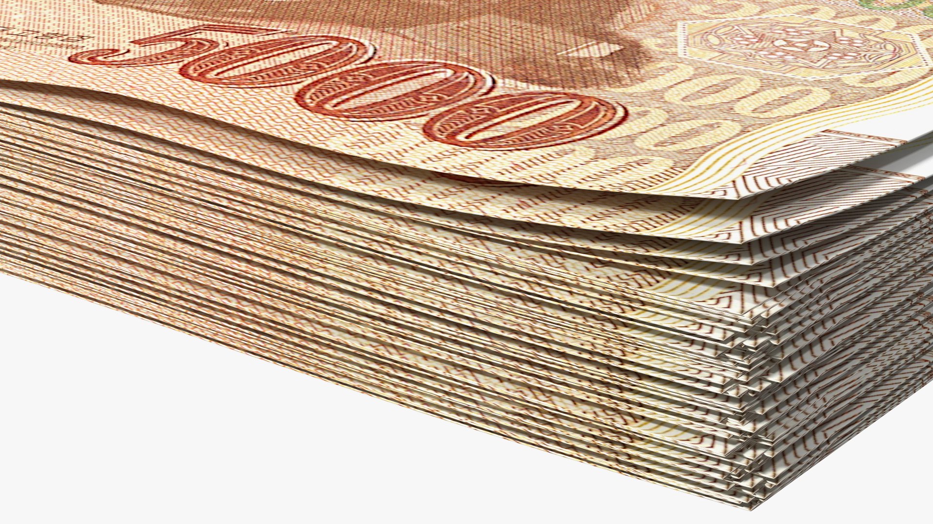 3D Stack of North Korea 5000 Won 2013 - TurboSquid 1727842