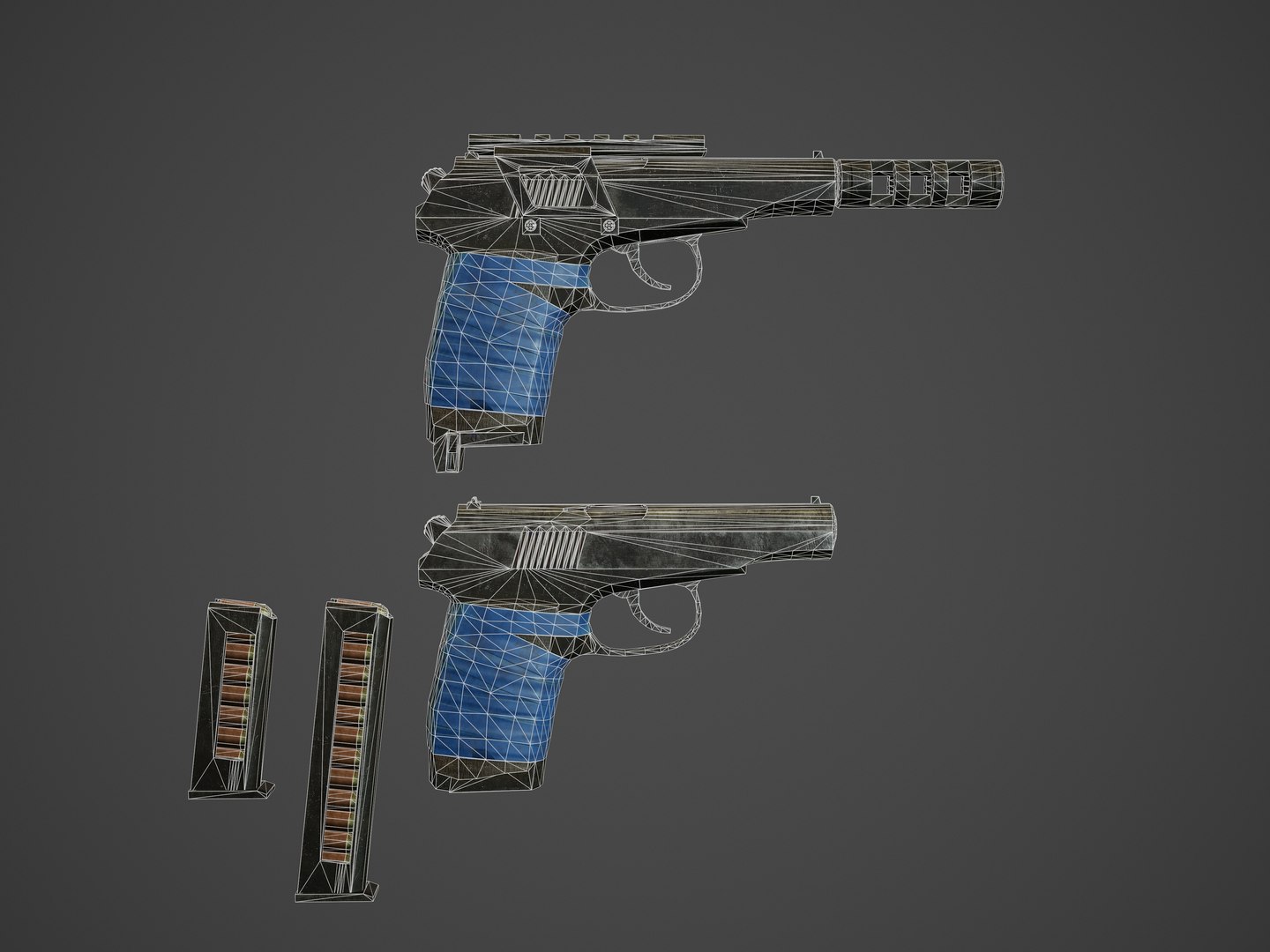 Makarov Pistols 3D Model - TurboSquid 1373831