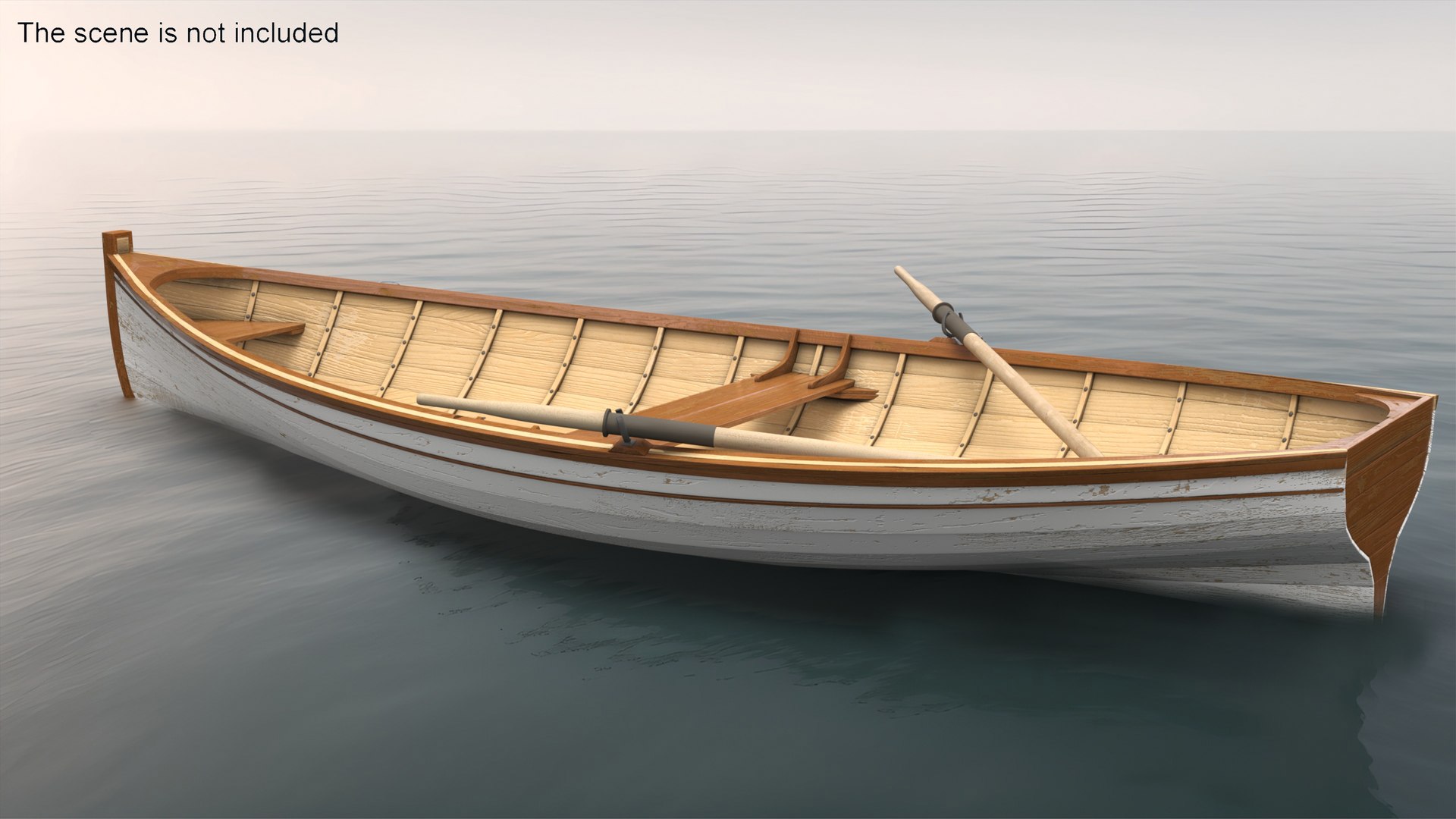Old Modern Whitehall Row Boat 3D model - TurboSquid 2163510