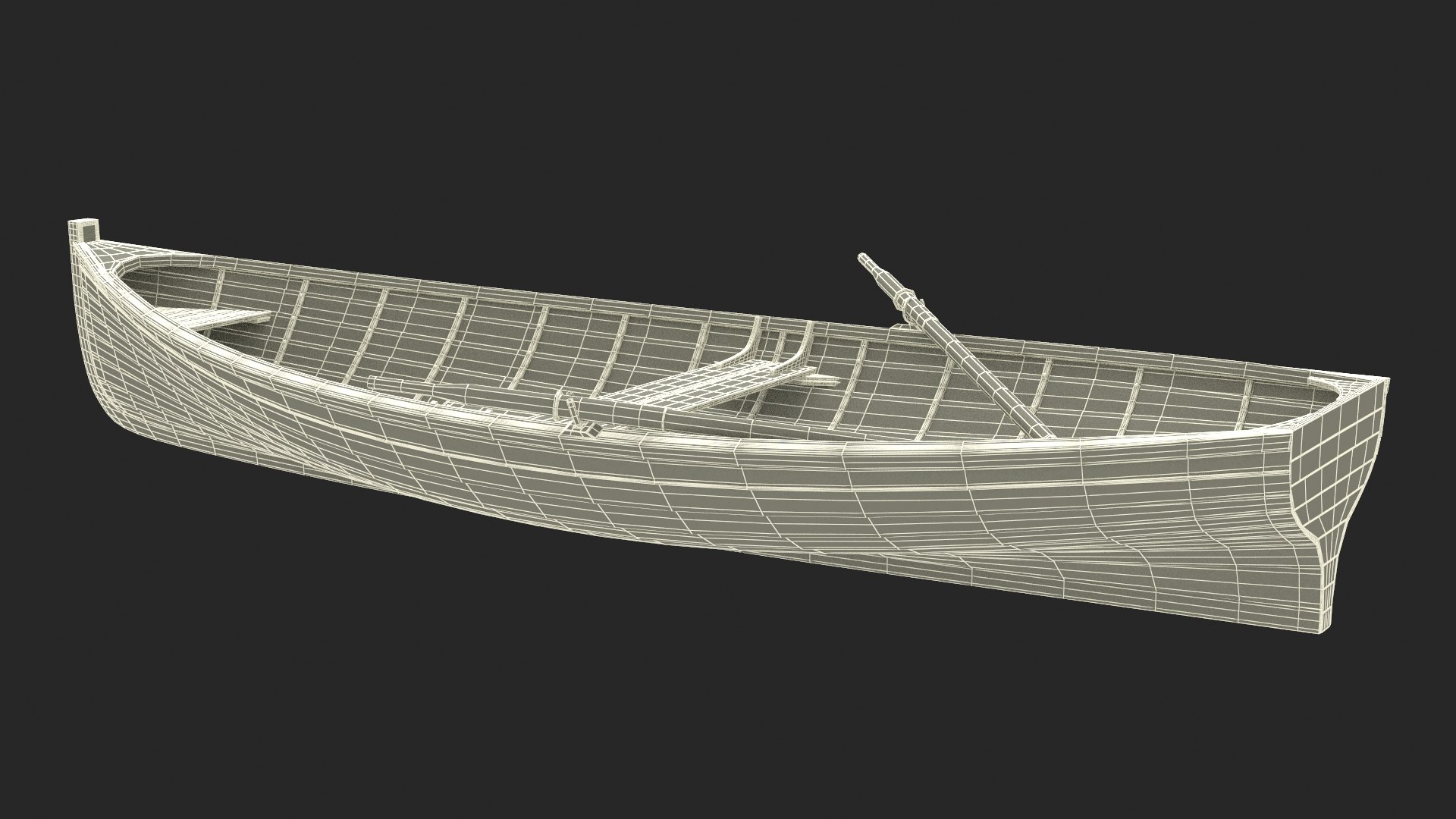 Old Modern Whitehall Row Boat 3D model - TurboSquid 2163510