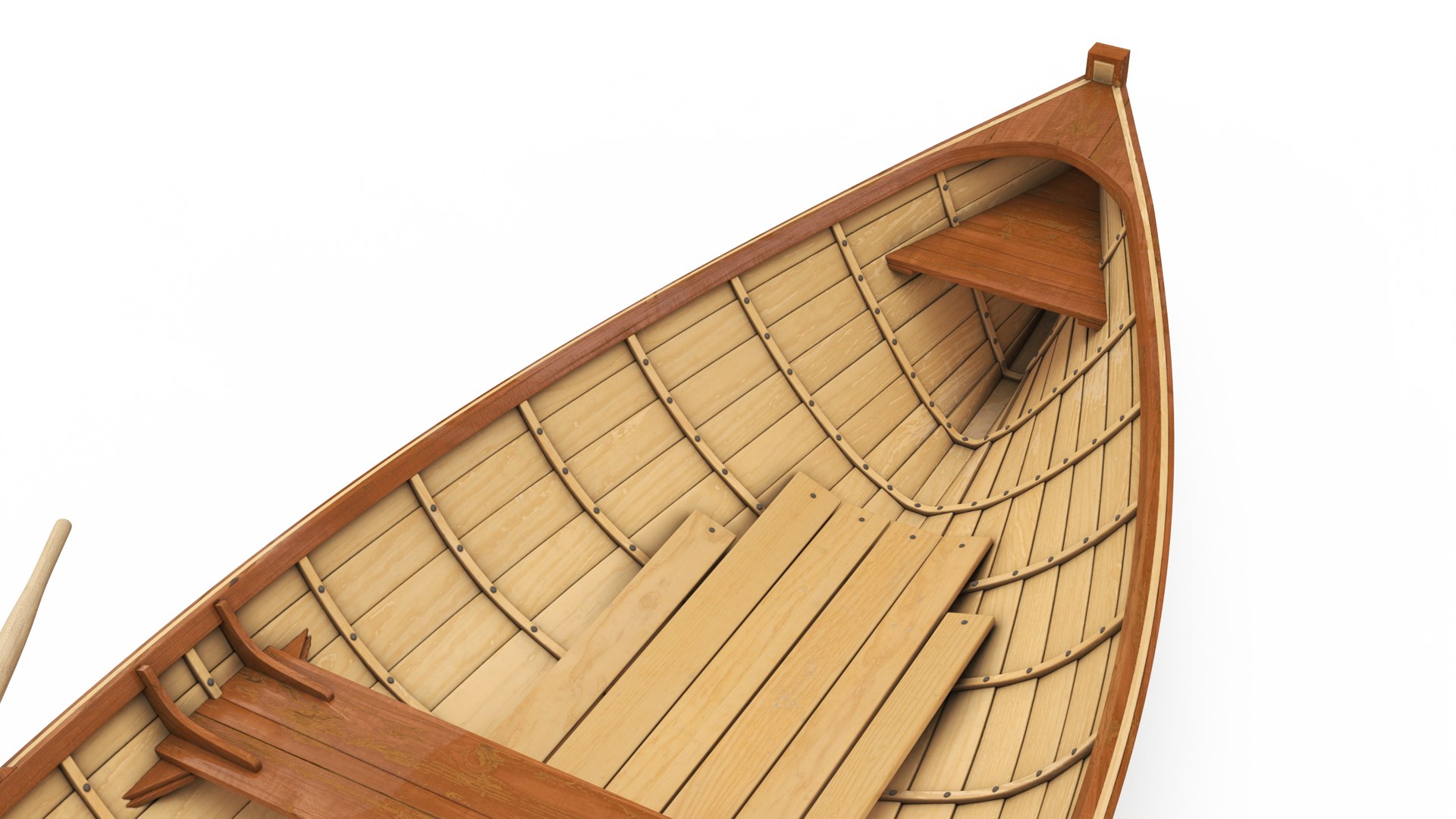 Old Modern Whitehall Row Boat 3D model - TurboSquid 2163510