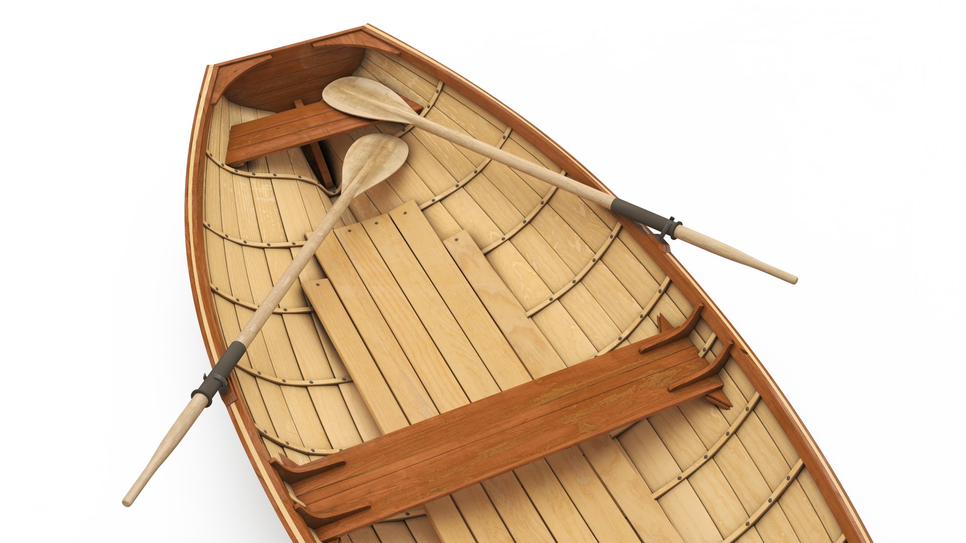 Old Modern Whitehall Row Boat 3D model - TurboSquid 2163510