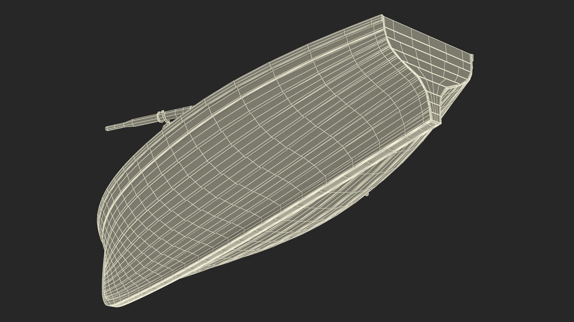 Old Modern Whitehall Row Boat 3D model - TurboSquid 2163510