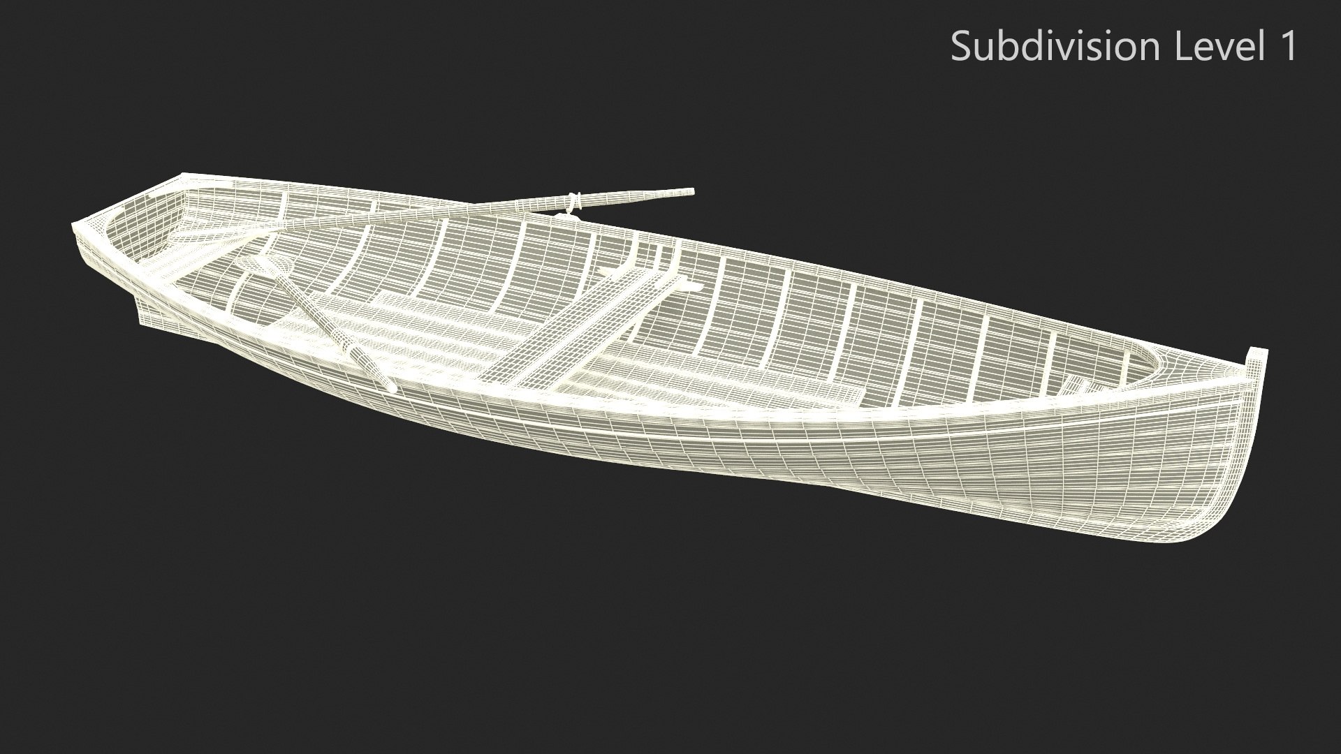 Old Modern Whitehall Row Boat 3D model - TurboSquid 2163510