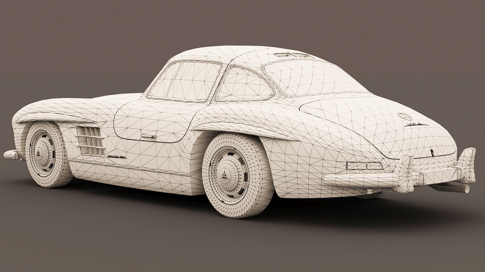 Mercedes Benz 300sl 1955 3D - TurboSquid 2188190