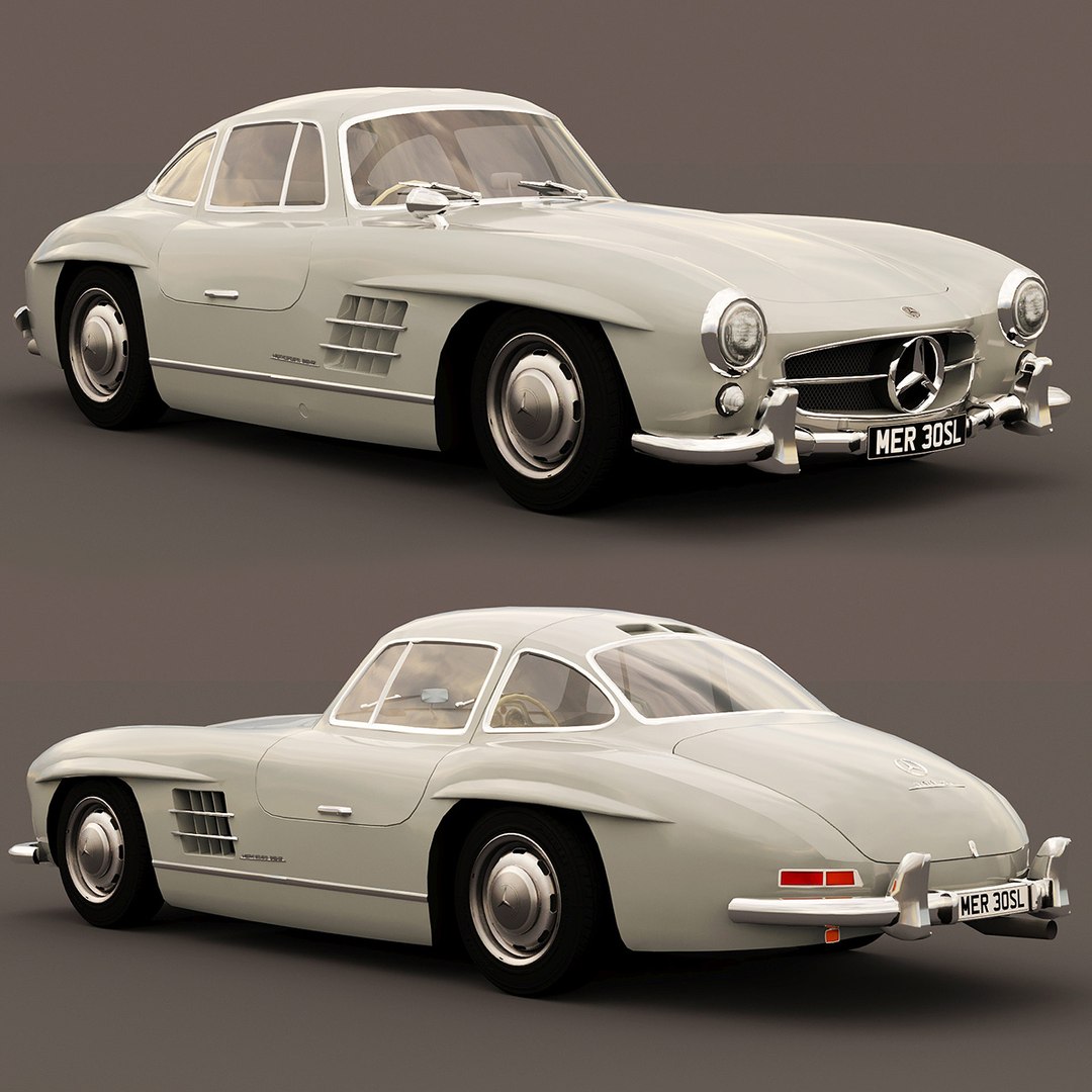 Mercedes Benz 300sl 1955 3D - TurboSquid 2188190
