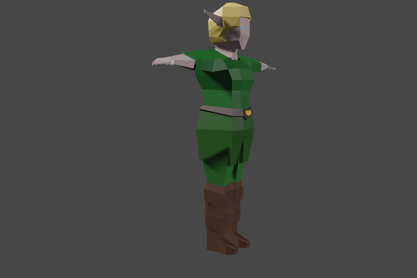 Low Poly Fantasy Elve Rigged Humanoid Character 3D - TurboSquid 2163152