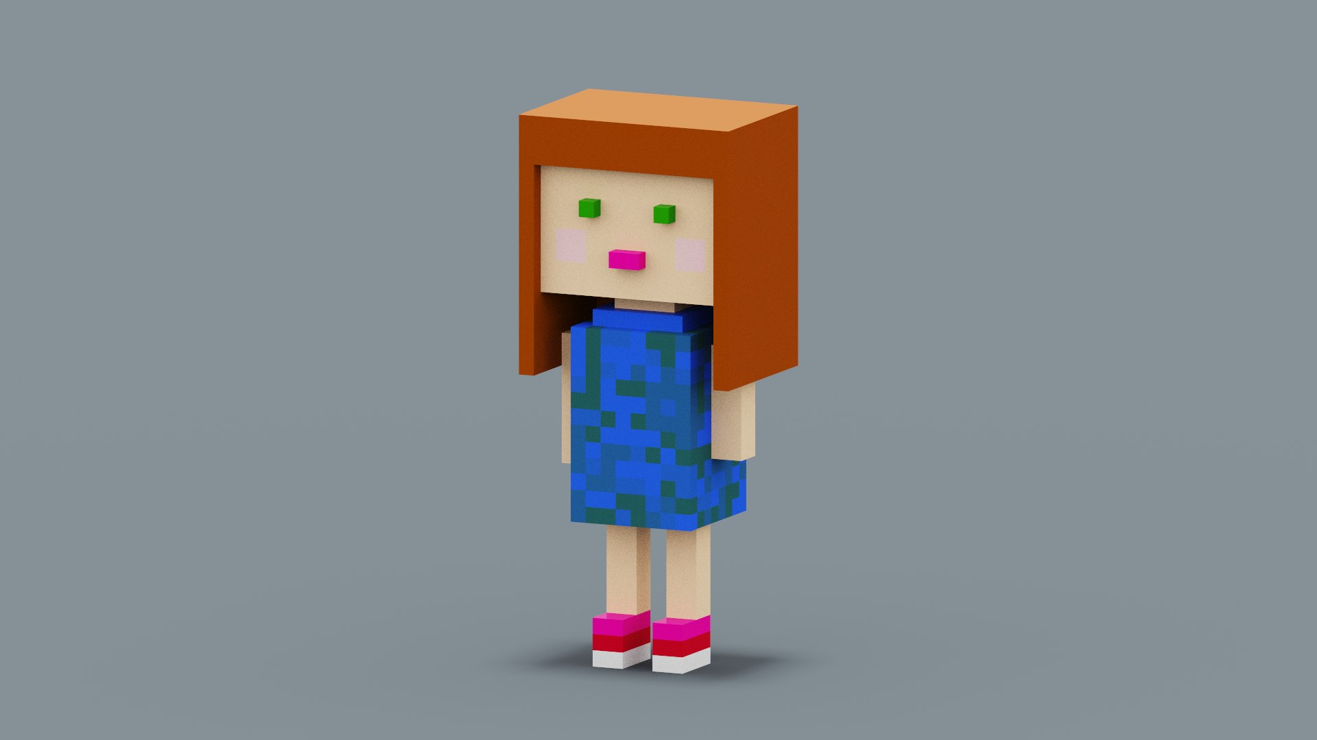 3D Cute Girl Character - TurboSquid 1916544