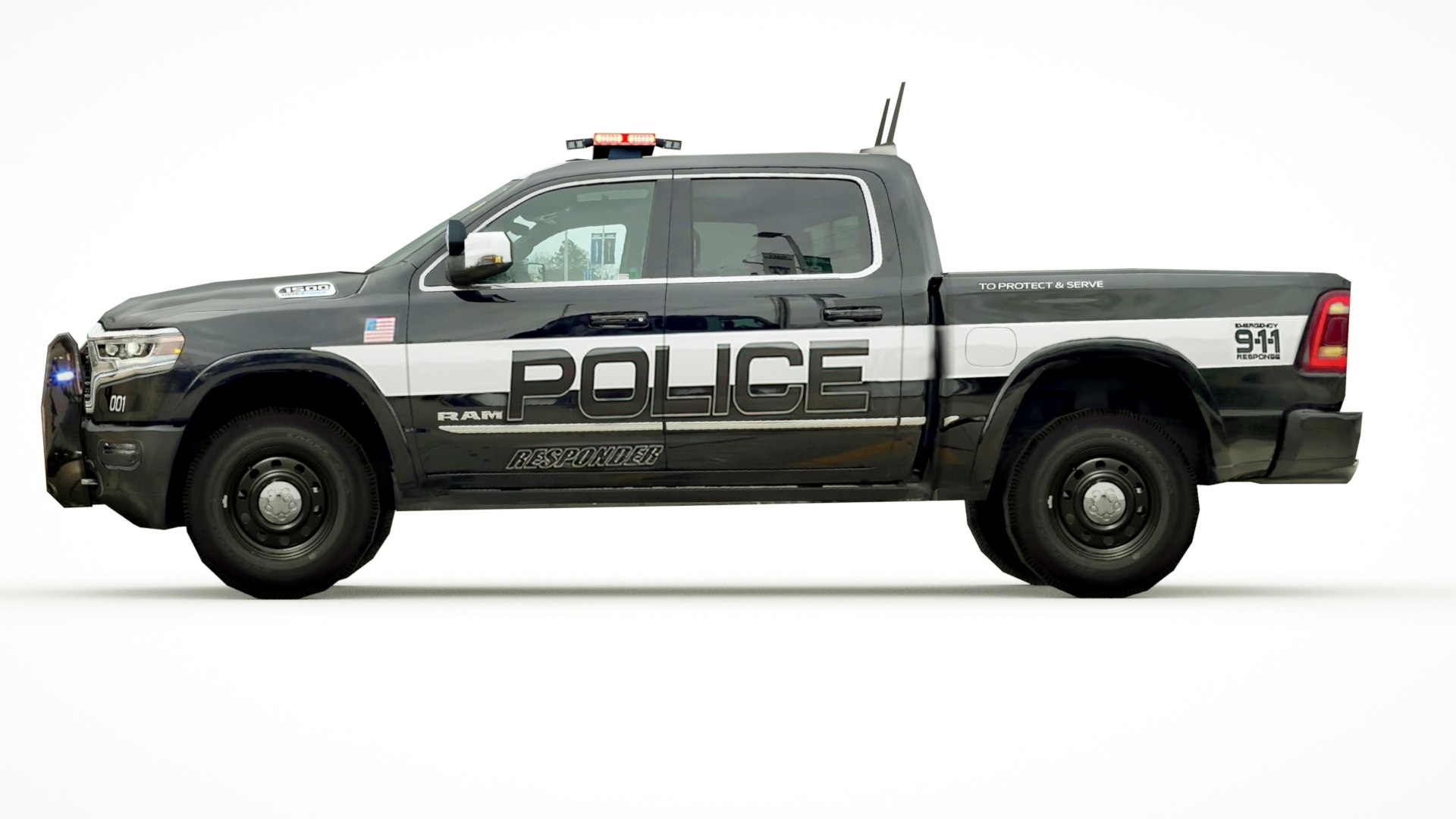 Police Dodge Ram 1500 2023 Model - TurboSquid 2087142