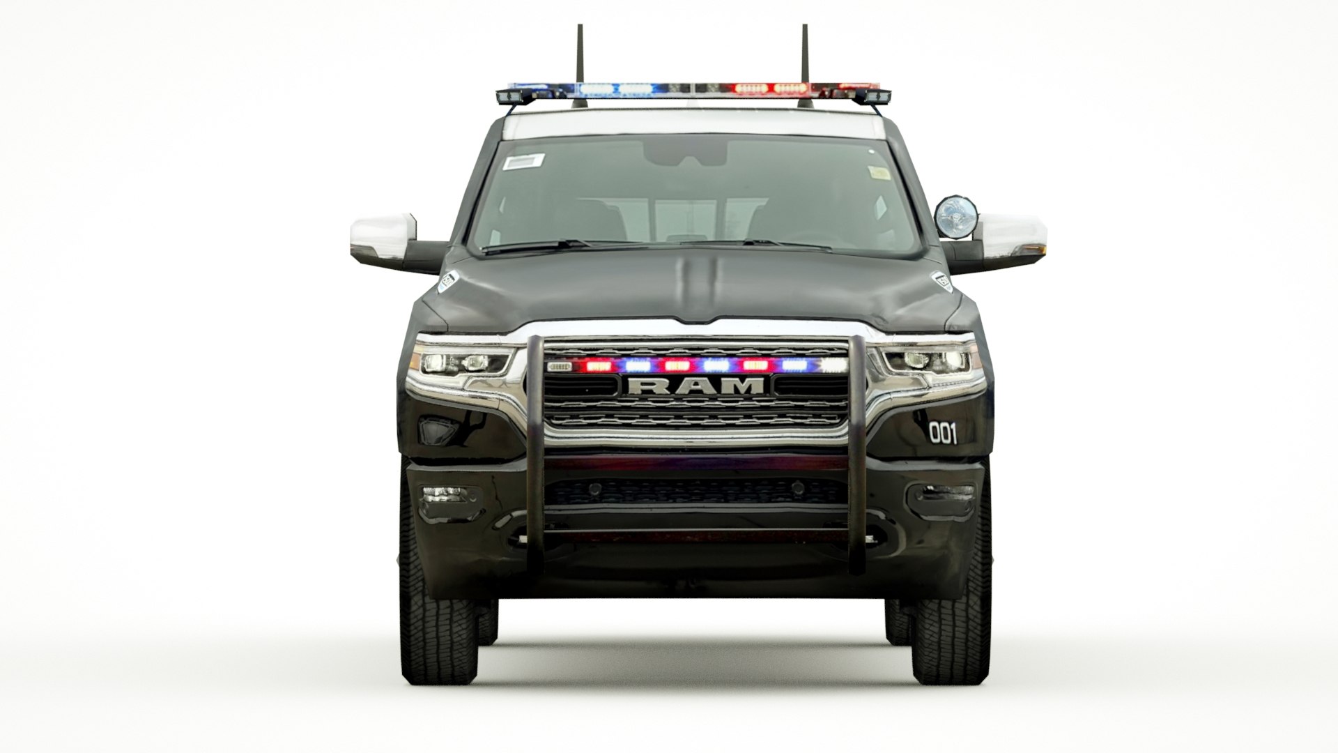 Police Dodge Ram 1500 2023 Model - TurboSquid 2087142