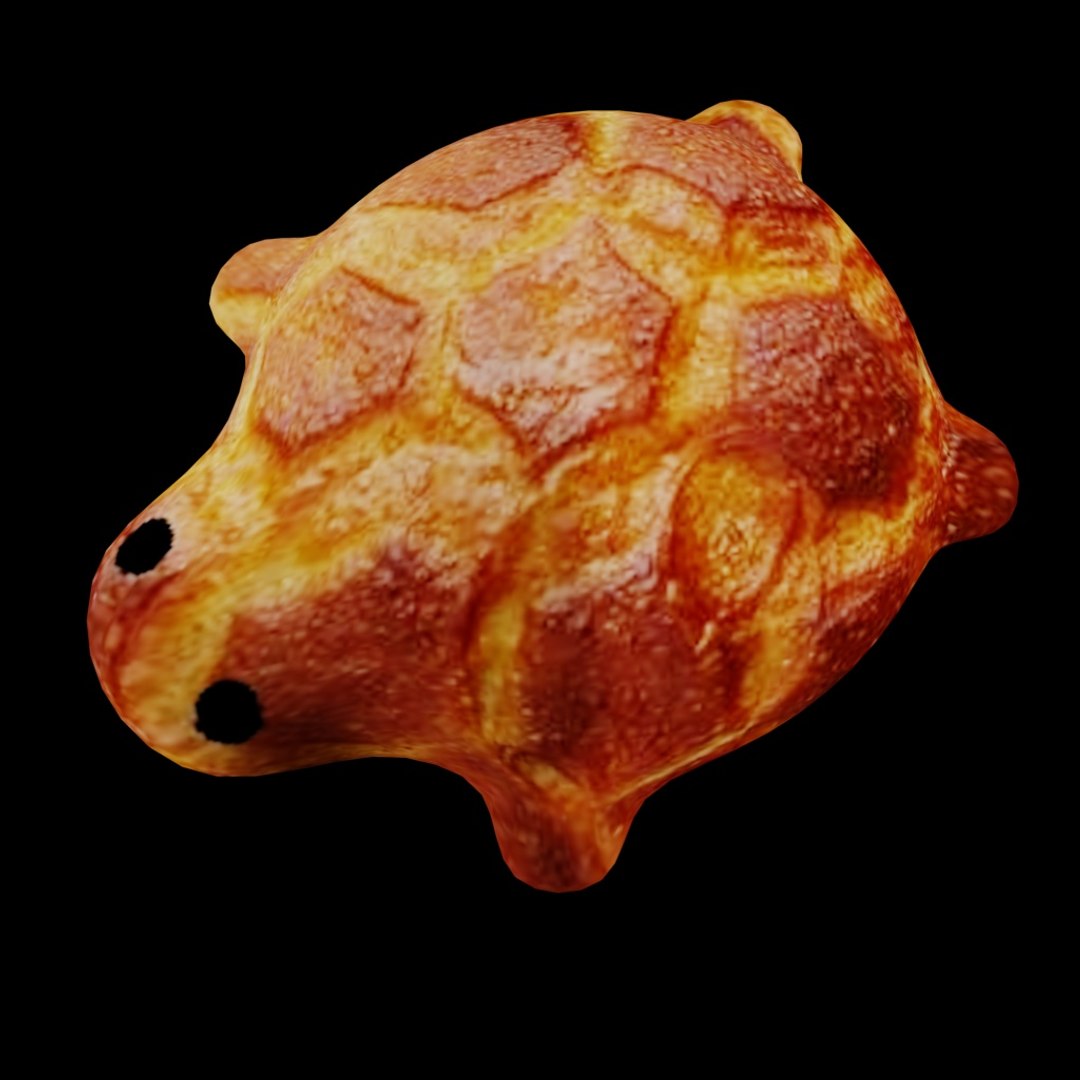 Bread Shaped Turtle 3d Max