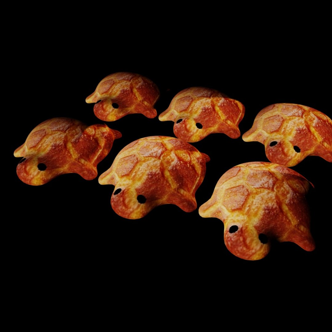 Bread Shaped Turtle 3d Max