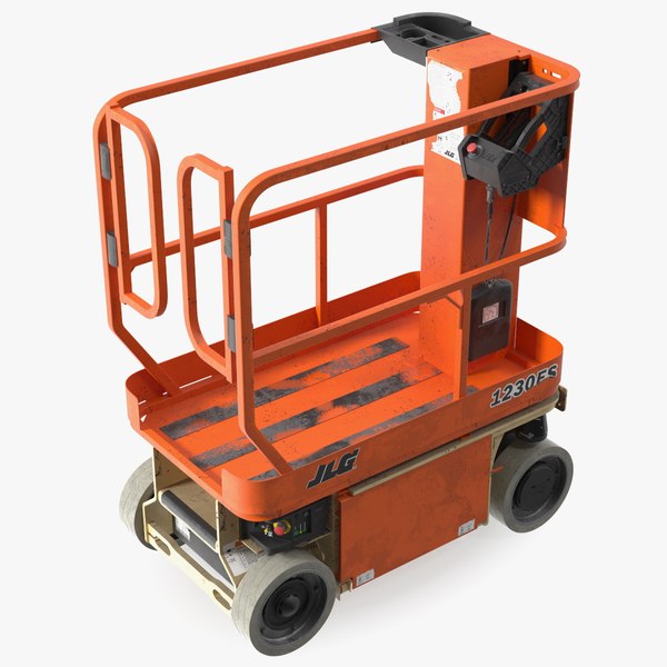 JLG 1230ES Vertical Mast Lift Folded Dirty 3D - TurboSquid 1870738