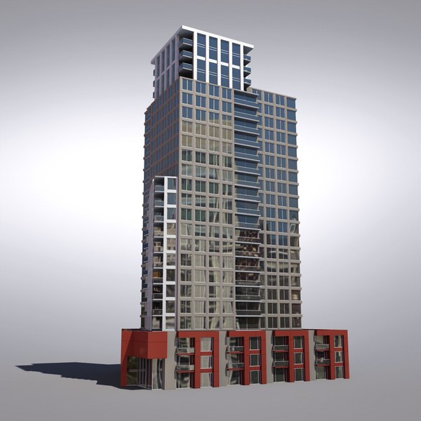 3d buildings vancouver architectural model