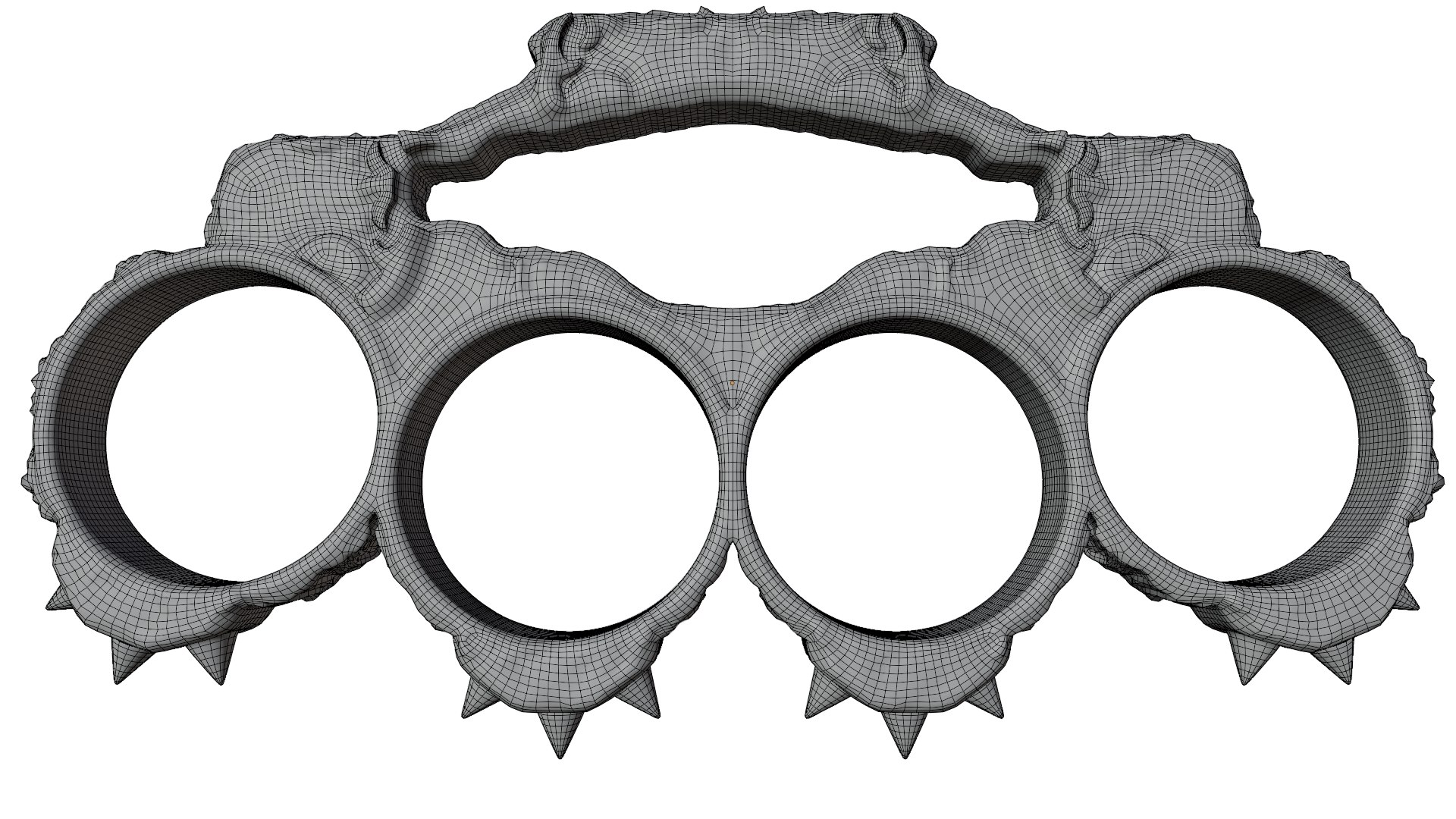 3D Gold Spiked Knuckles Model - TurboSquid 2319749