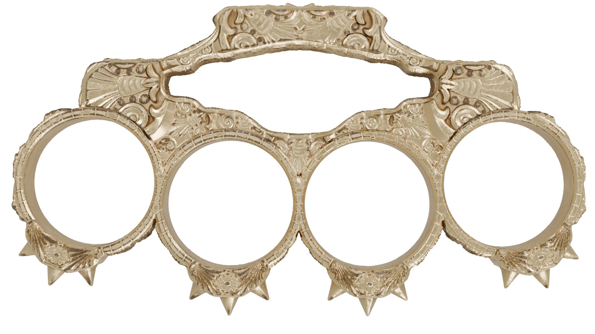 3D Gold Spiked Knuckles Model - TurboSquid 2319749