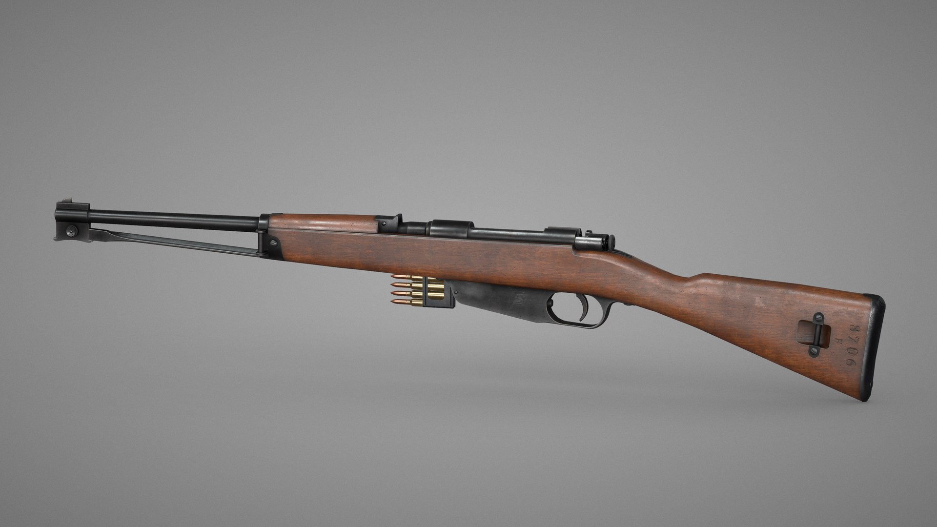 3D Carcano M38 Cavalleria - TurboSquid 2213402